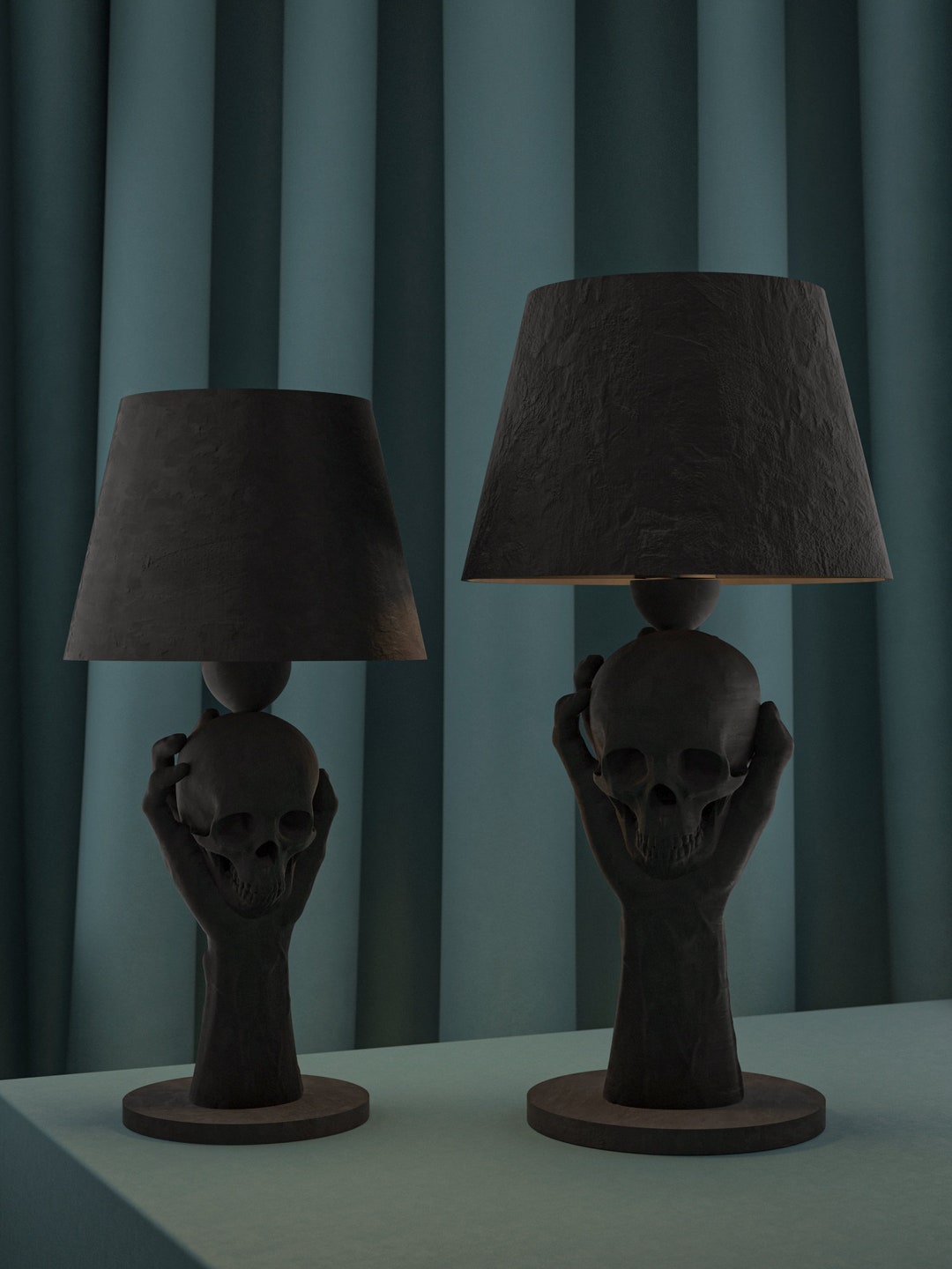 Table Lamp, Decorative Lamp, Bedside Table Light, Skull Lamp, Home ...