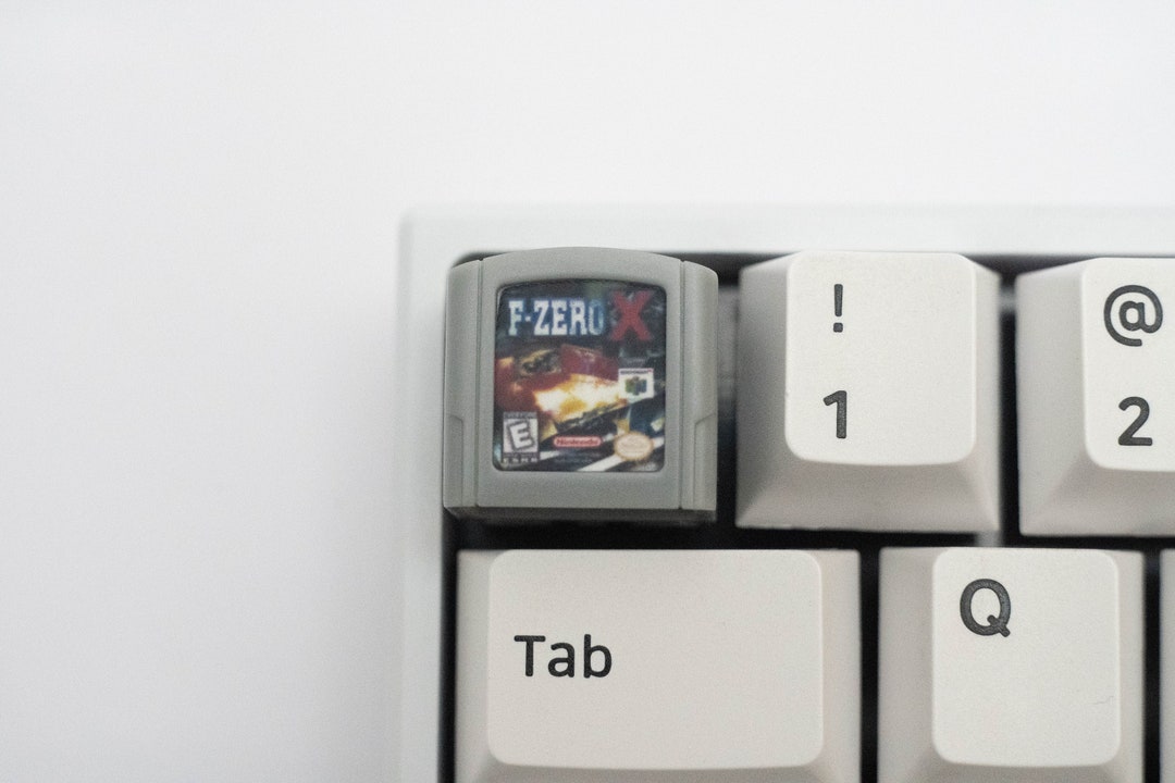 Fzero N64 Cartridge Artisan Keycap | Custom Resin Cast Retro Game ...