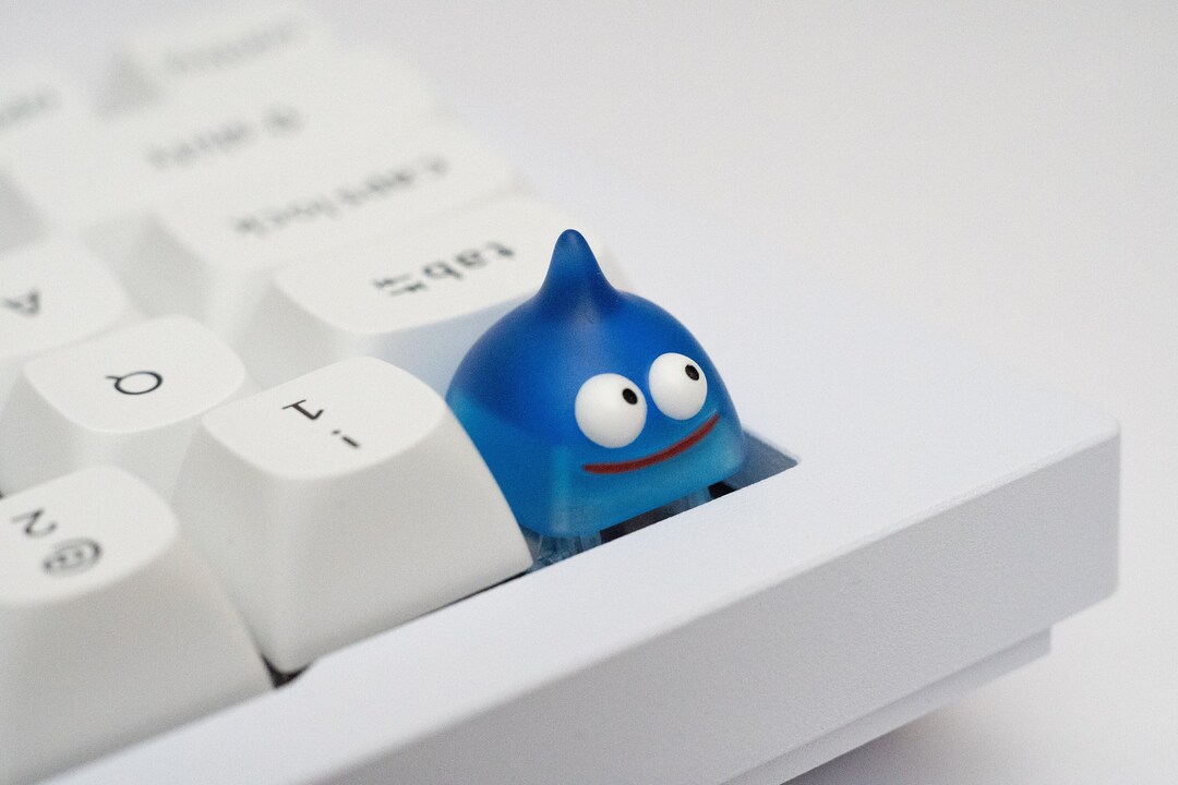Dragon Quest Slime Keycap Cute Kawaii Handmade Keycap Multishot Resin ...