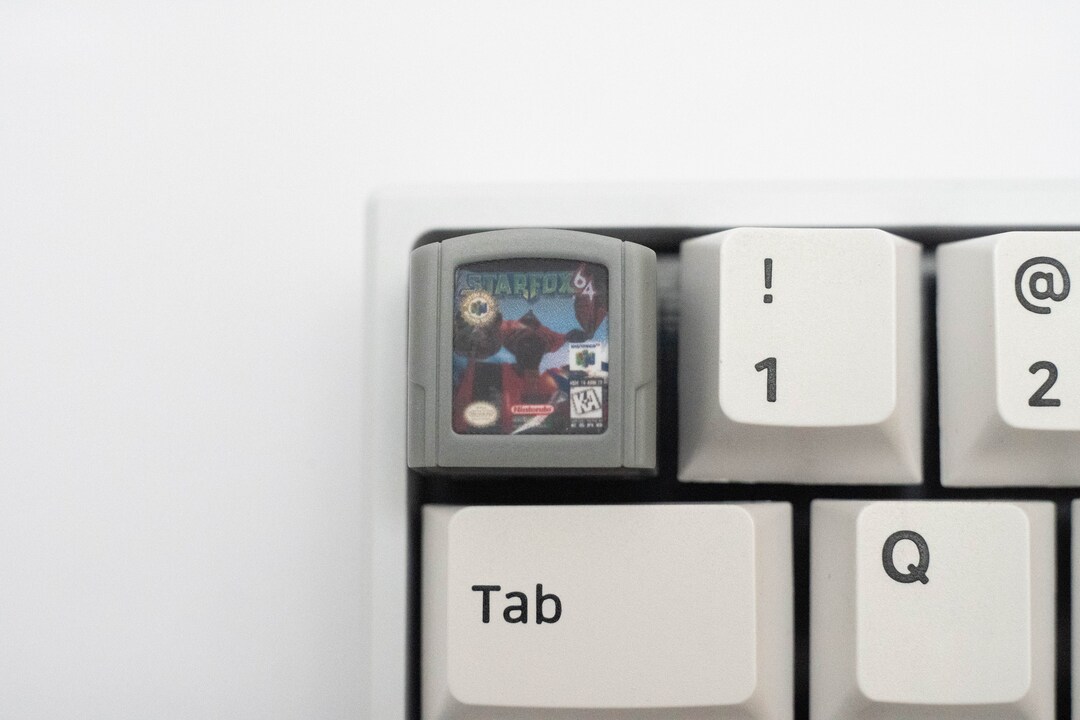 Starfox 64 N64 Cartridge Artisan Keycap | Custom Resin Cast Retro Game ...