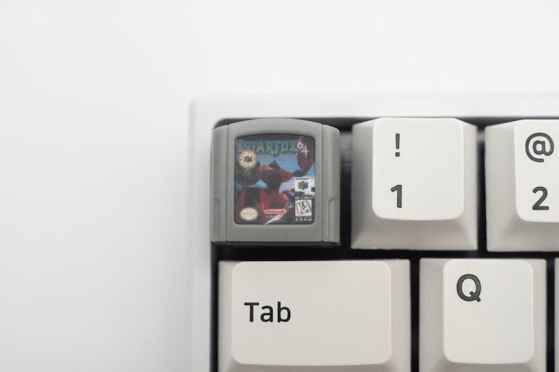 Starfox 64 N64 Cartridge Artisan Keycap | Custom Resin Cast Retro Game ...