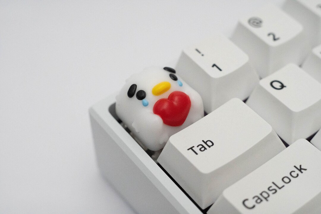 Chick Missing You Keycap | Cute Kawaii Handmade Keycap | Multishot ...