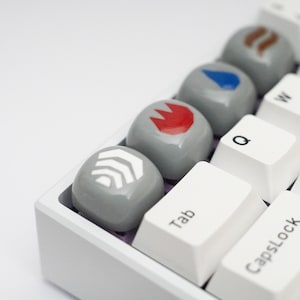 Runescape Basic Rune Artisan Keycap | Air, Fire, Water, Earth | Resin ...
