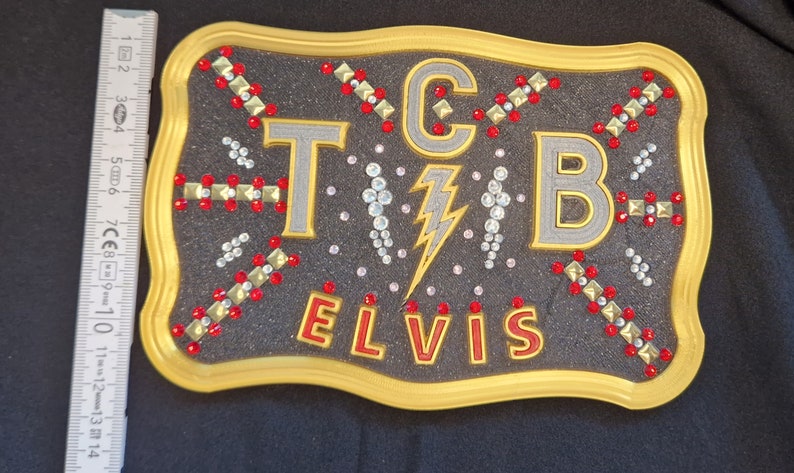 Elvis Film 2022 TCB Logo "Belt buckle" Schild mit Strass - Etsy.de