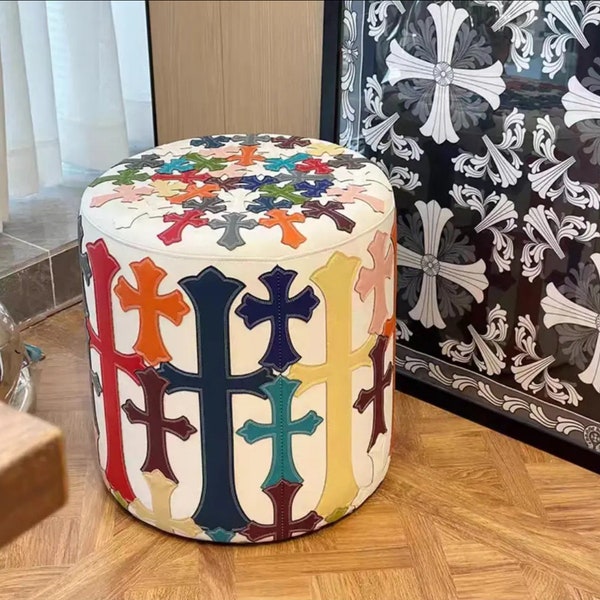 Leather Stool - Etsy