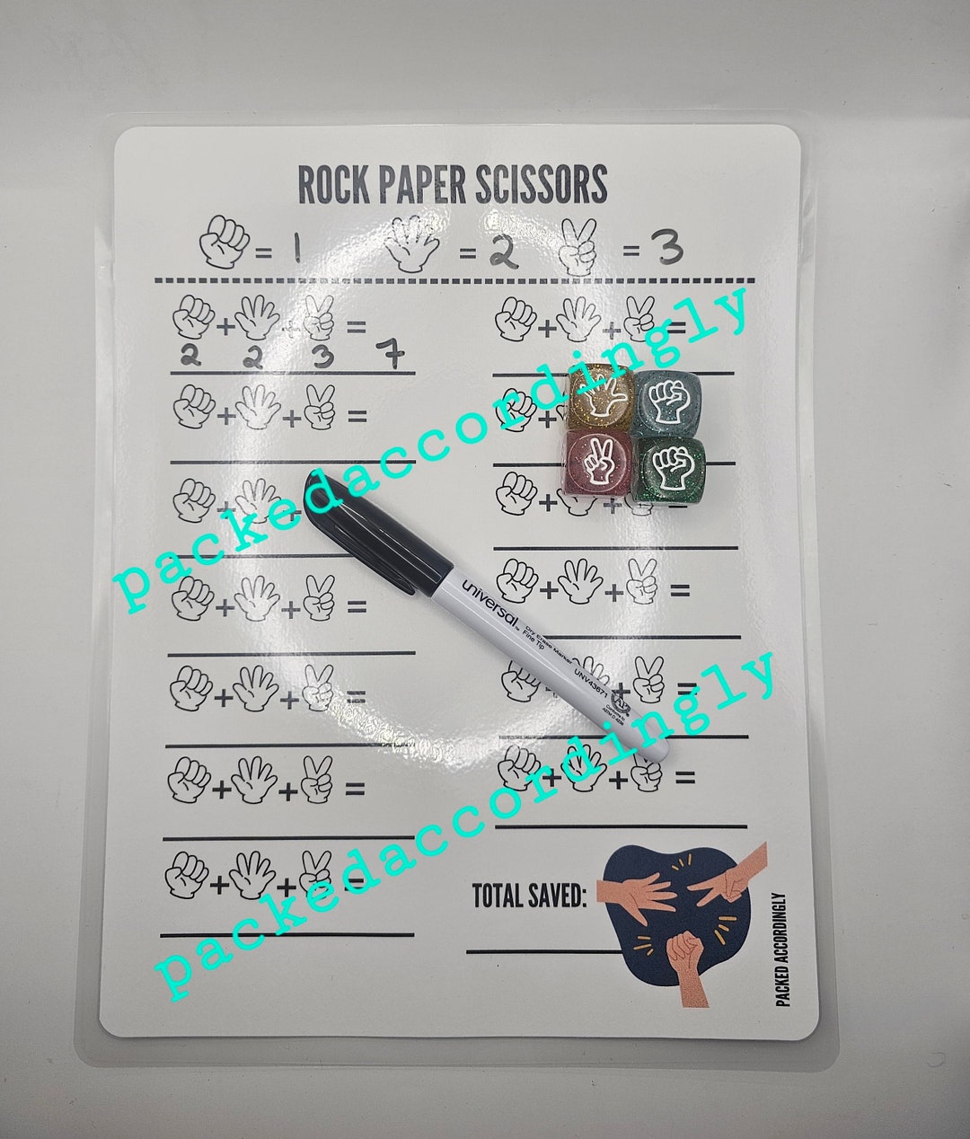 Rock Paper Scissors Savings Challenge - Etsy