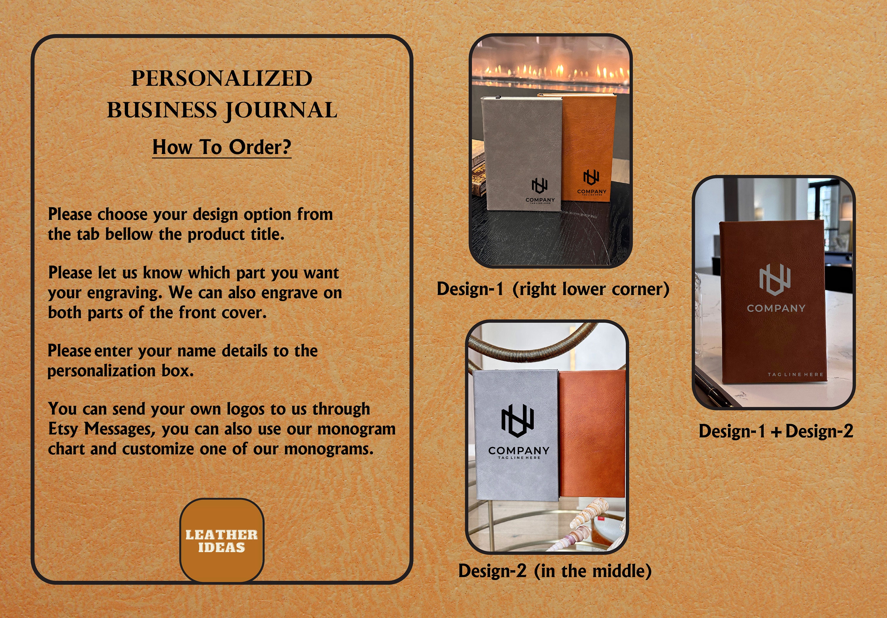 Personalized Leather Birth Flower Journal, Birth Month Flower Gift ...