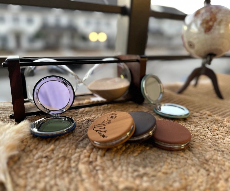 Birth Flower Compact Mirror Personalized Compact Mirror - Etsy