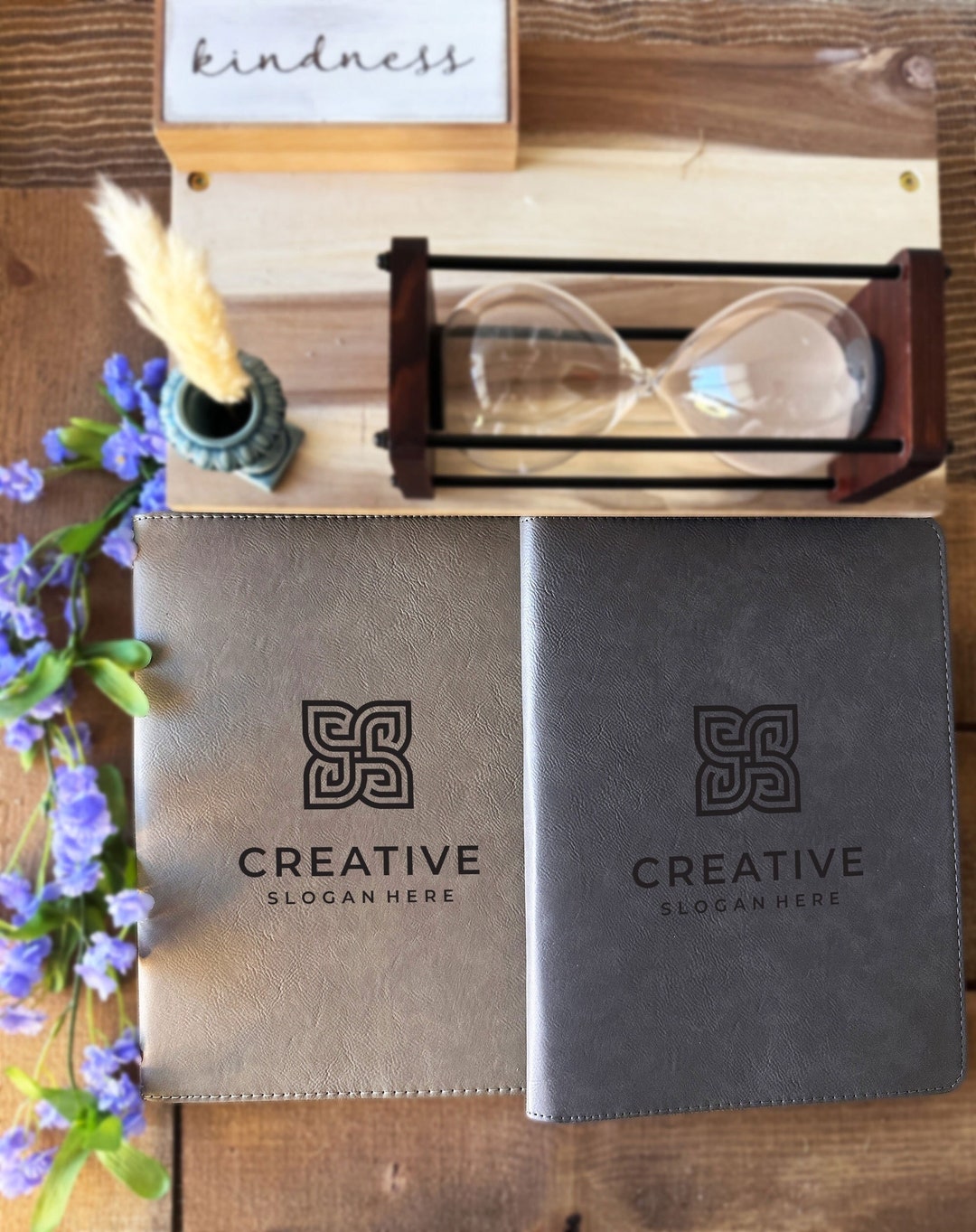 Custom Company Logo Portfolio, Personalized Engraved Company Portfolio ...
