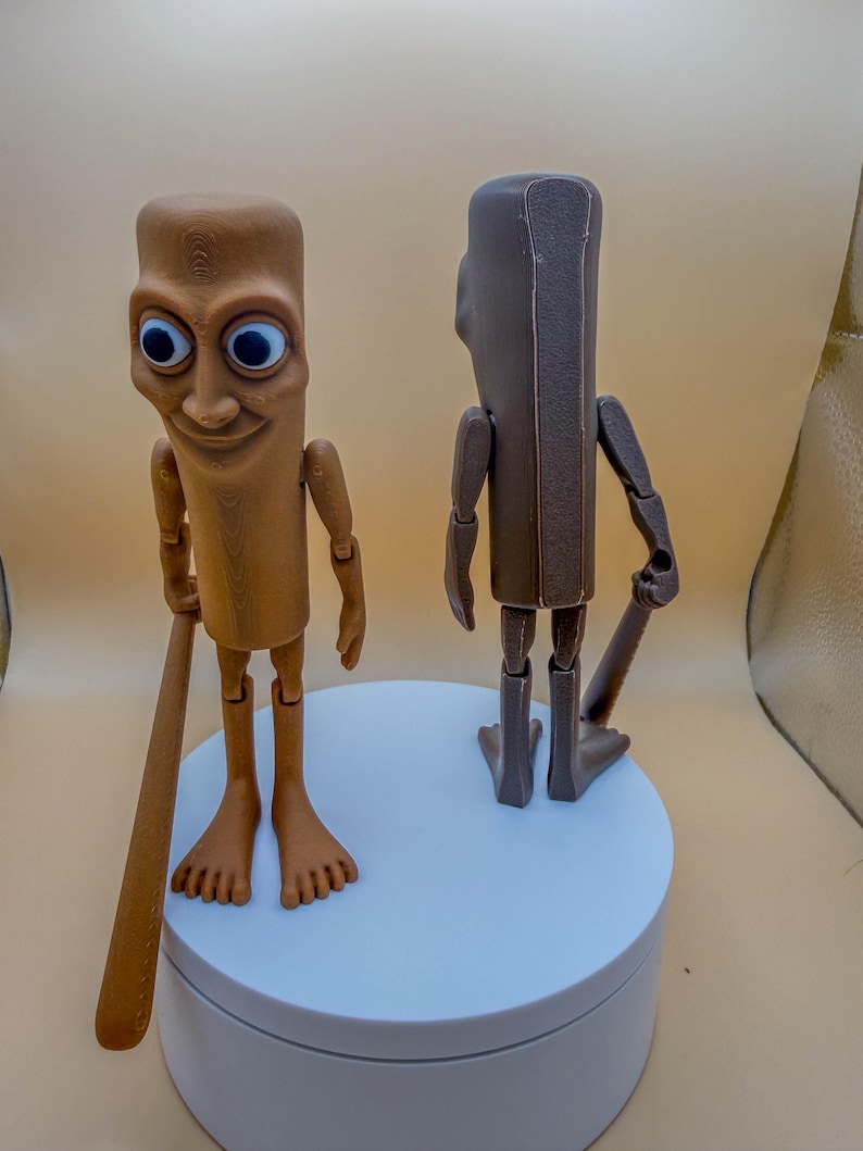 Tung Tung Tung Sahur Figure | Articulated Meme Toy | 3D Printed ...