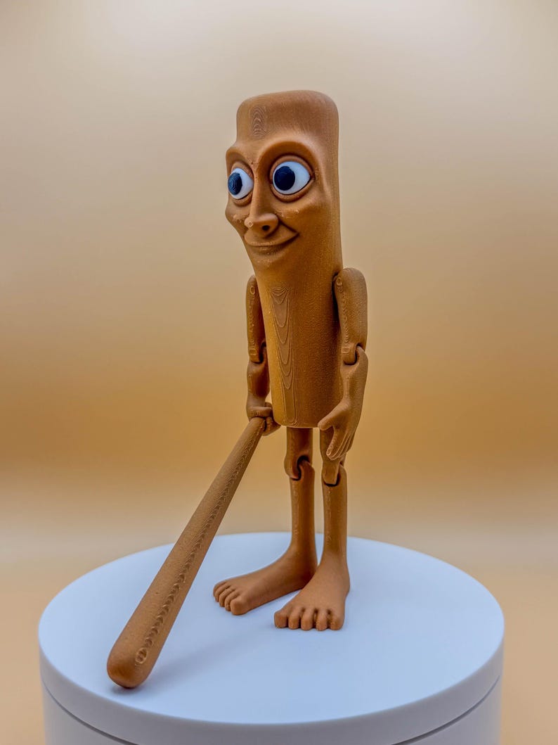 Tung Tung Tung Sahur Figure | Articulated Meme Toy | 3D Printed ...