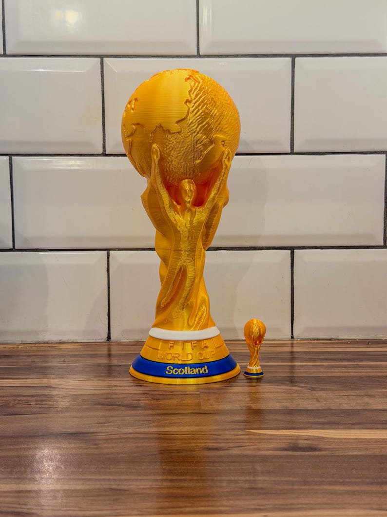 World Cup Trophy Custom, 3D Printed Country Edition - Etsy