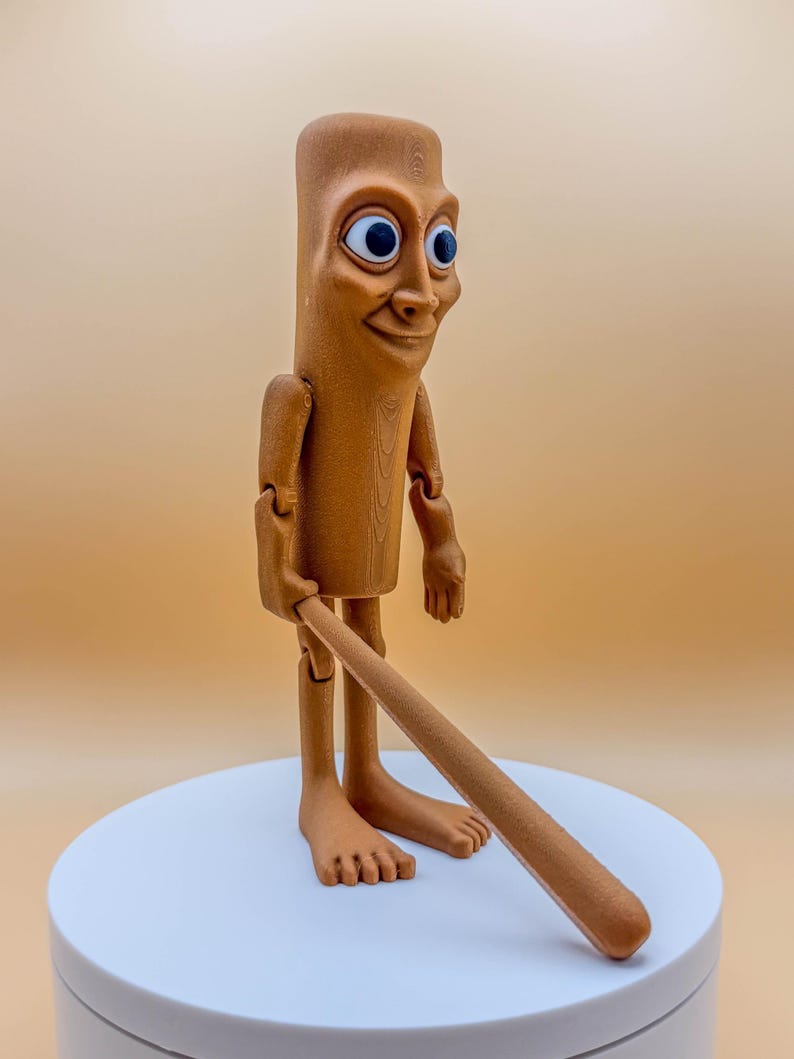 Tung Tung Tung Sahur Figure | Articulated Meme Toy | 3D Printed ...