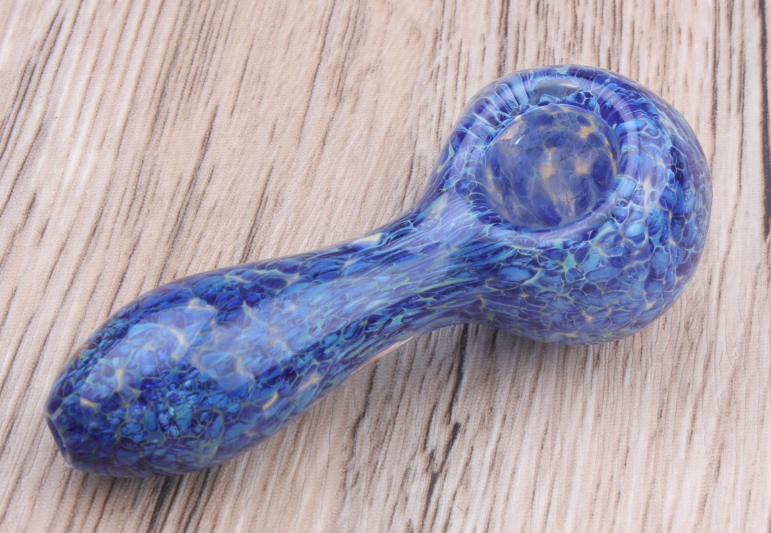 Blue 4 Glass Pipe-smoking Pipe-beautiful Pipes Gift for Her - Etsy