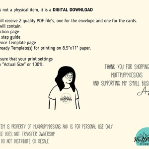 Printable Set of Twelve Different Styles of 4x5 Greeting Cards With ...