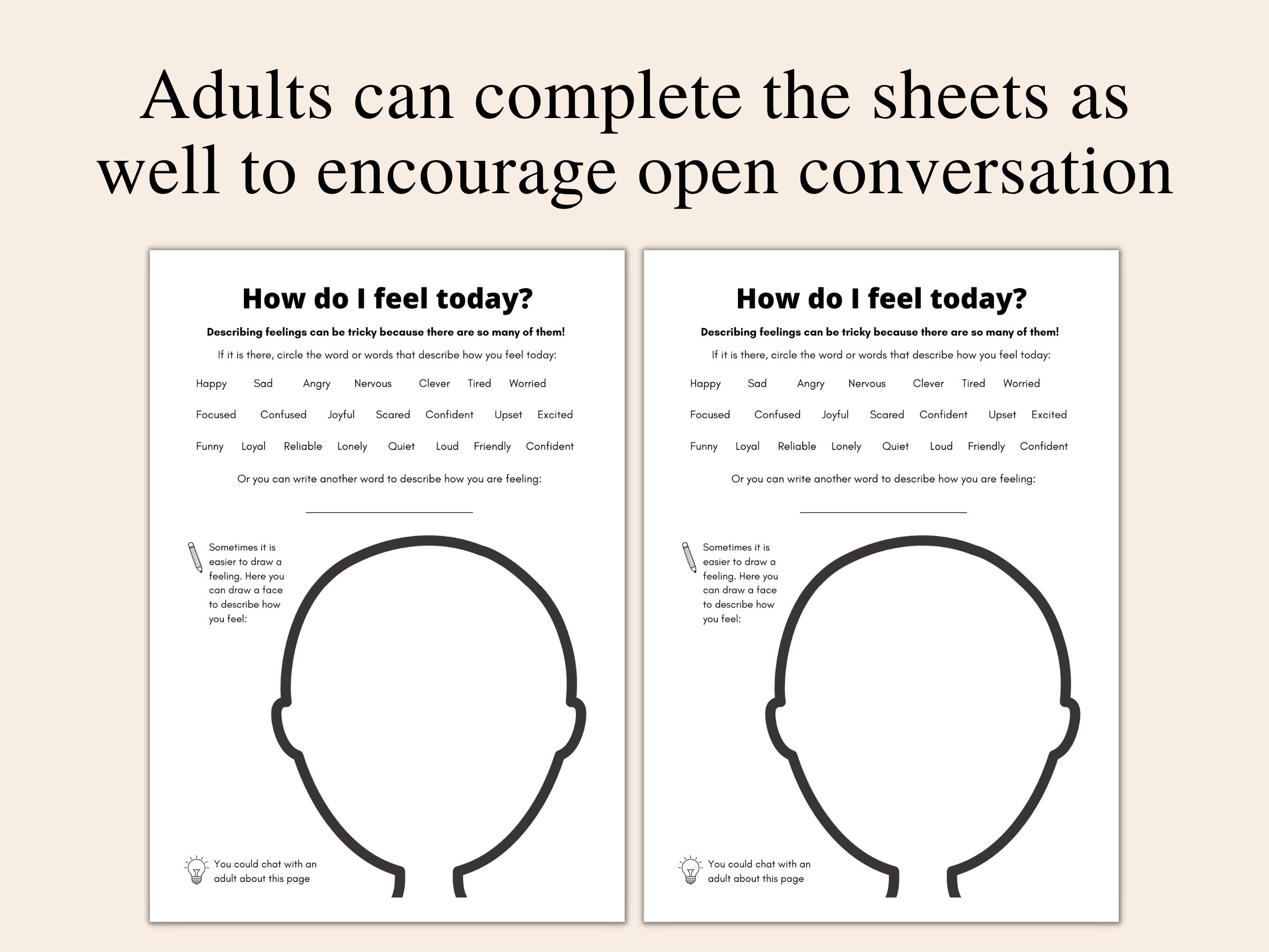 How Do I Feel Today Printable Sheets Help Children Understand Emotions ...