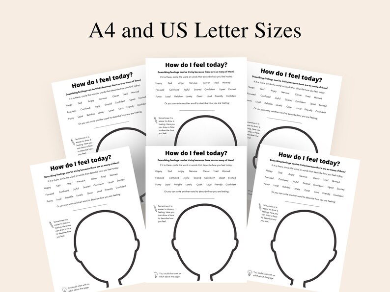 How Do I Feel Today Printable Sheets Help Children Understand Emotions ...