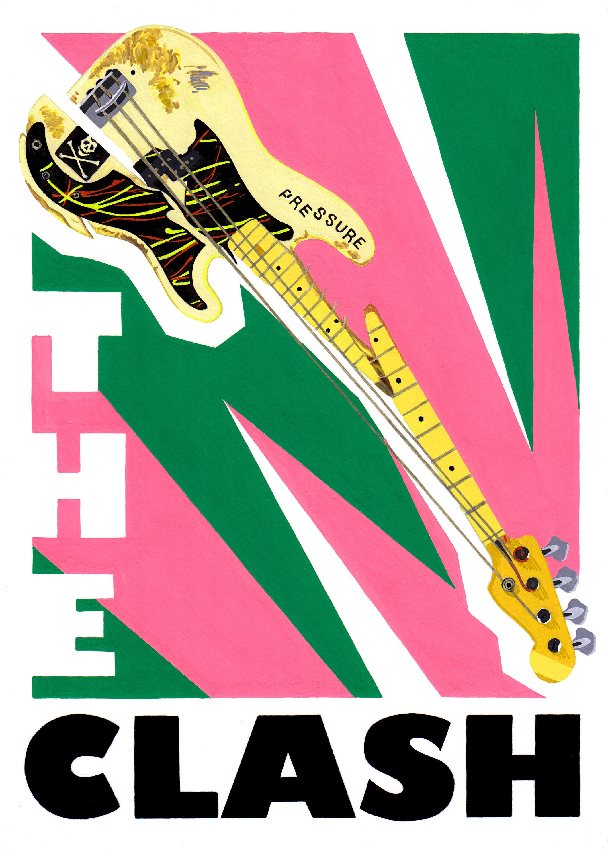 The Clash Art Print - Graphic Illustrations - Music Wall Decor ...