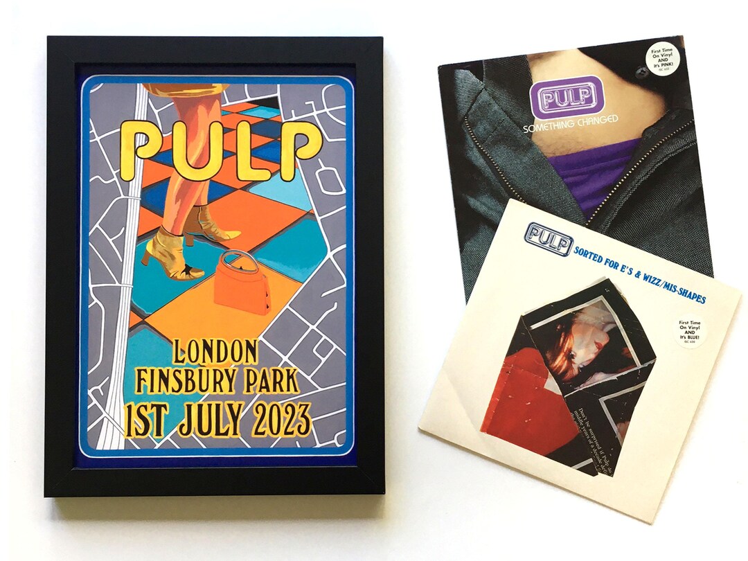 Pulp Art Print - Indie Music Poster - Britpop - Graphic Illustrations ...