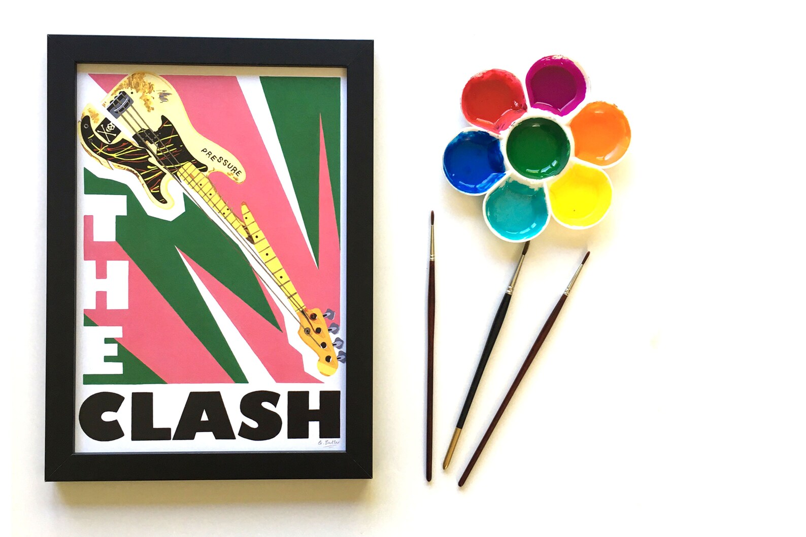 The Clash Art Print - Graphic Illustrations - Music Wall Decor ...