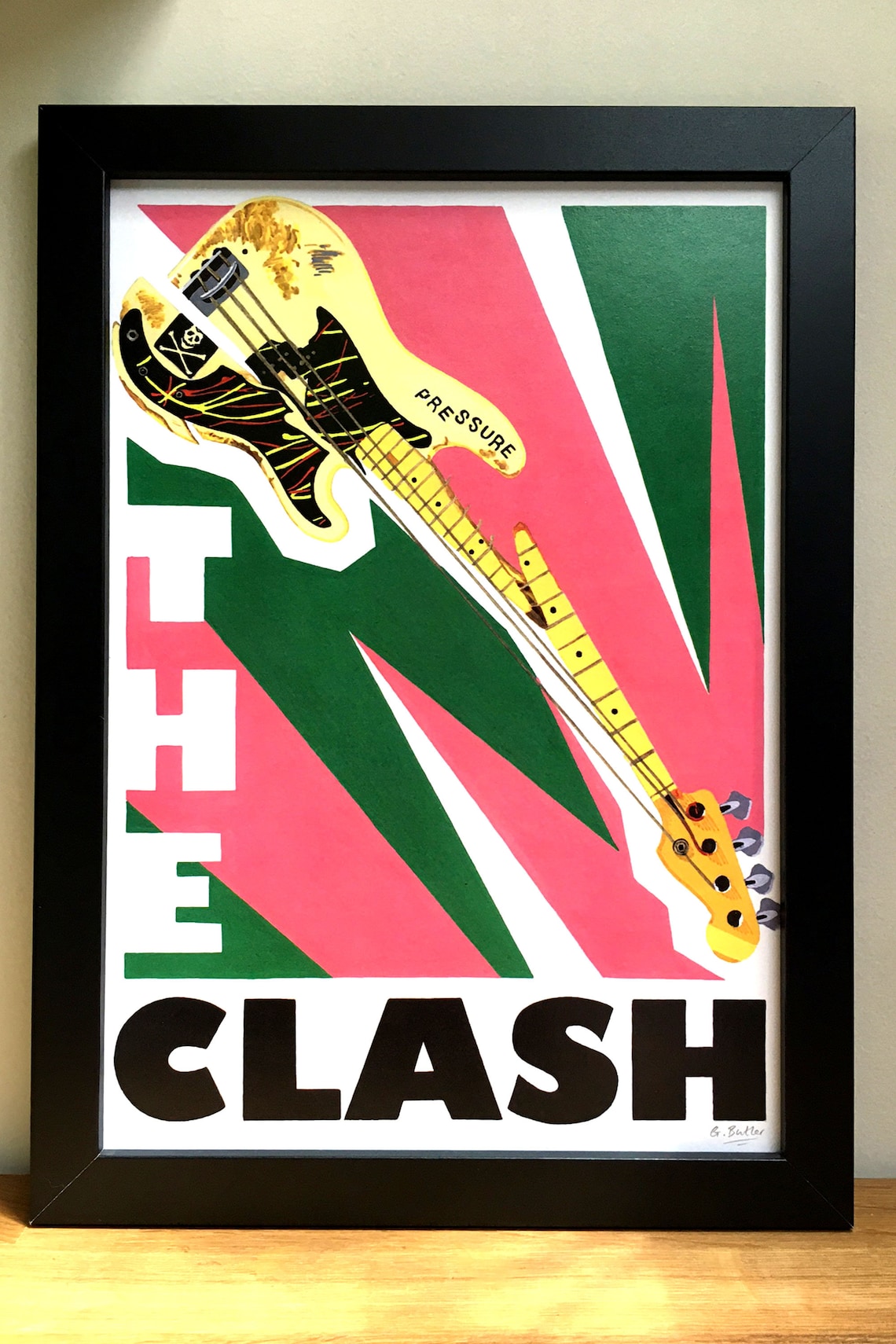 The Clash Art Print - Graphic Illustrations - Music Wall Decor ...