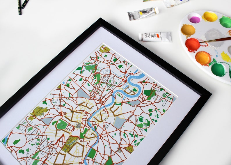 Pogues Map of London Art Print - Shane Macgowan Poster - the Pogues ...
