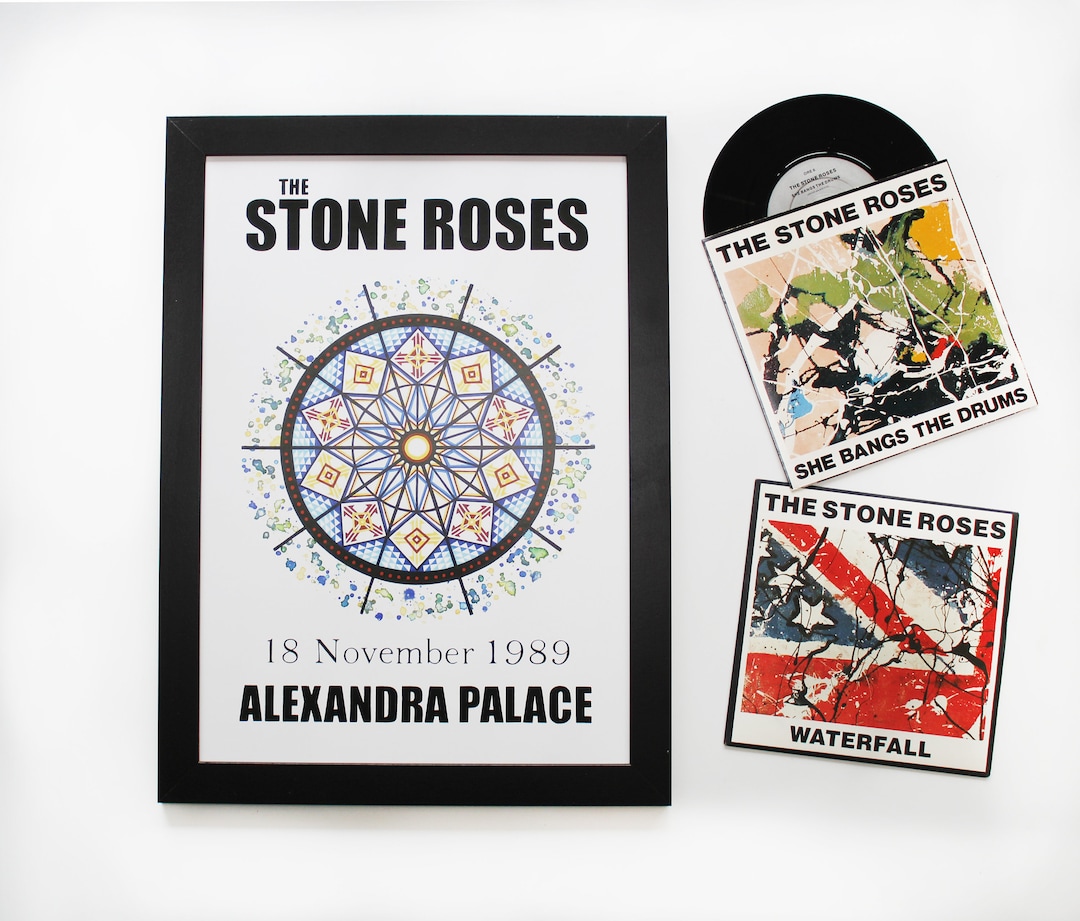Stone Roses Art Print - Concert Poster - Music Art Print - Graphic ...