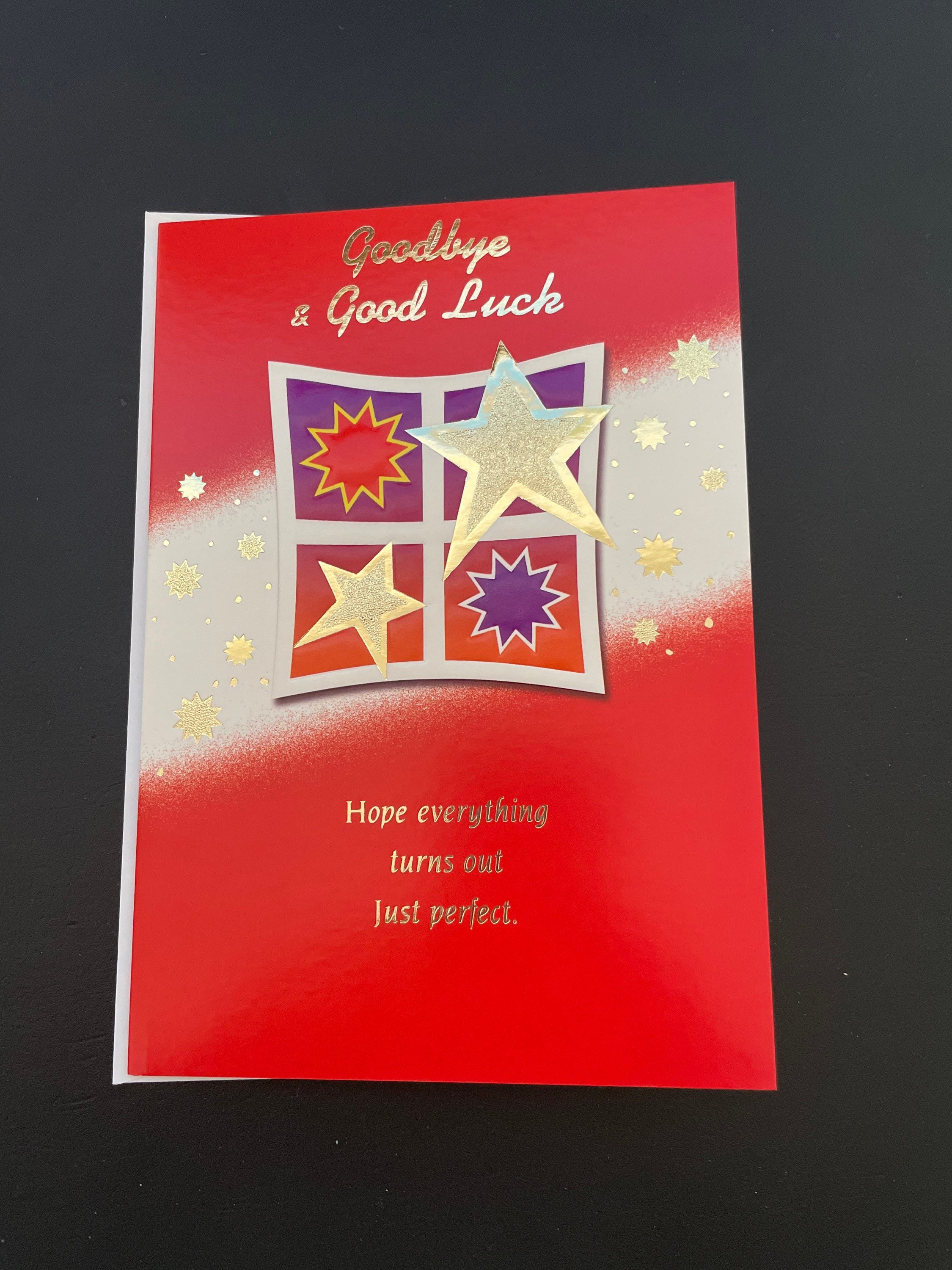 Goodbye and Good Luck Greetings Card - Etsy