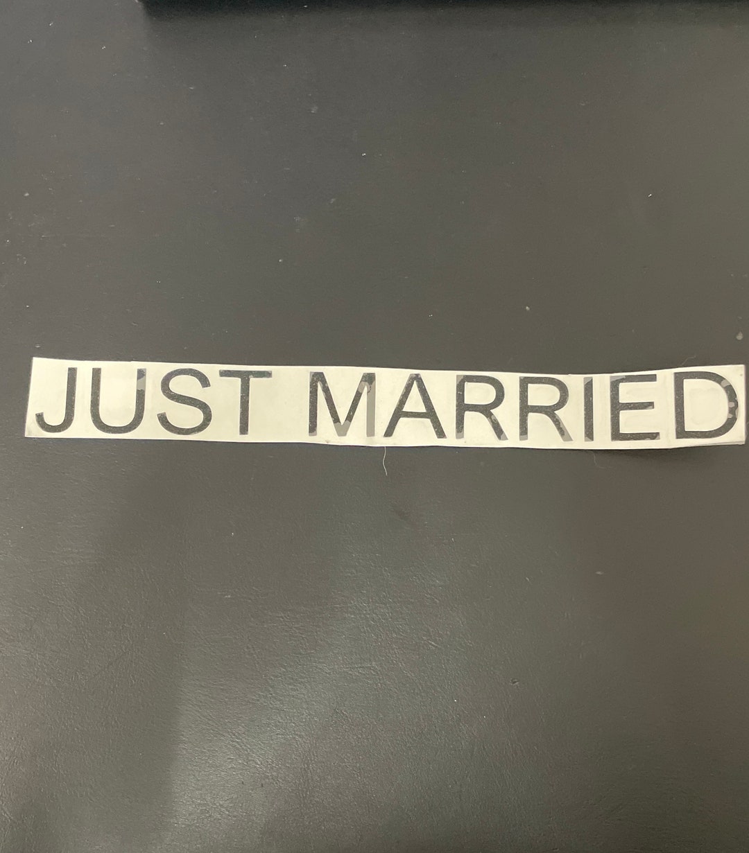 Just Married Vinyl Decal Sticker - Etsy