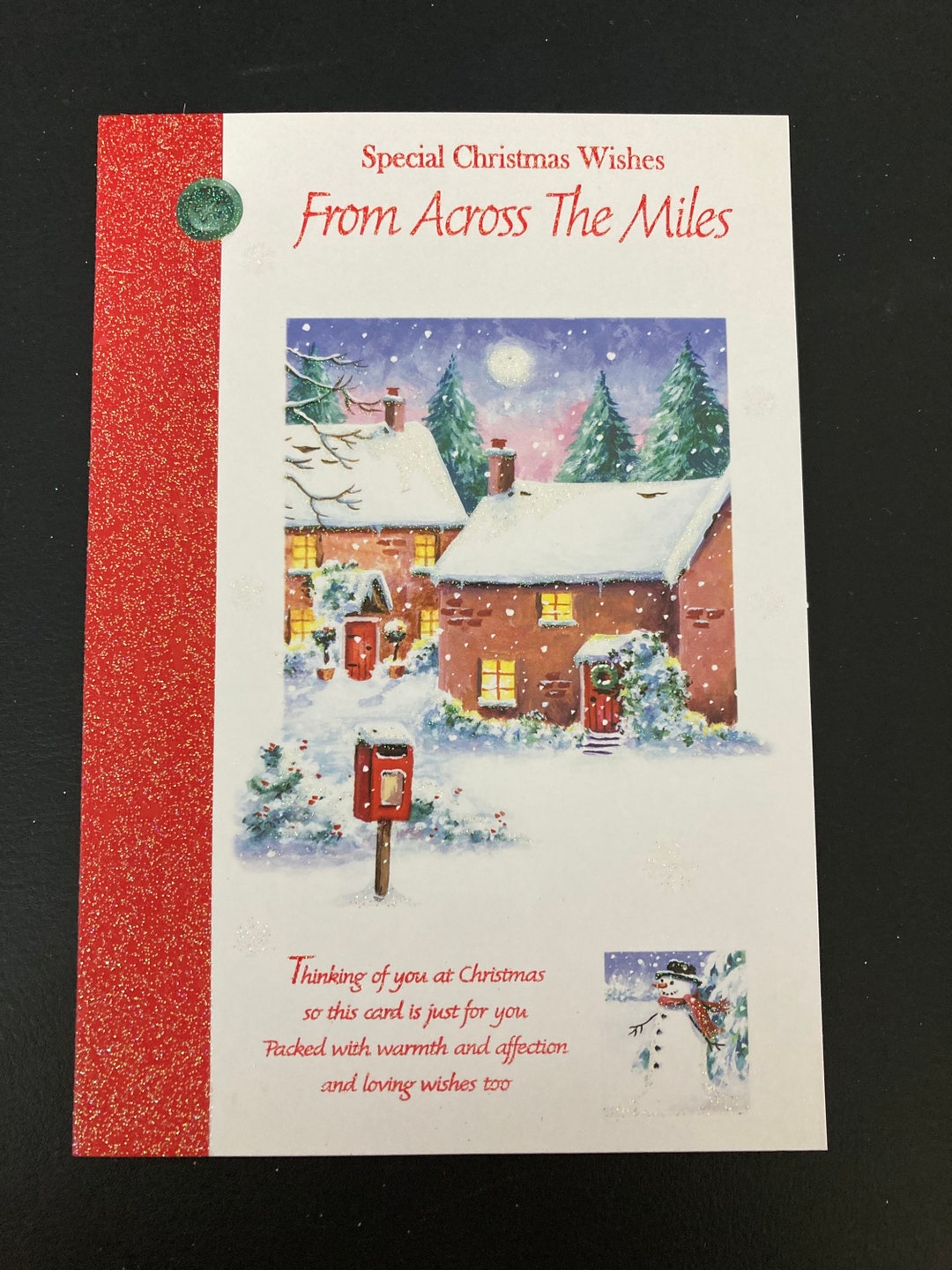 Across the Miles Merry Christmas Greetings Card - Etsy UK
