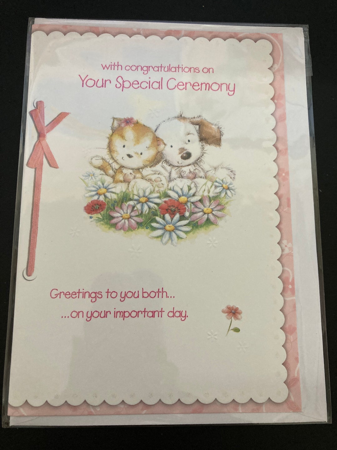 Congratulations on Your Special Ceremony Greetings Card - Etsy