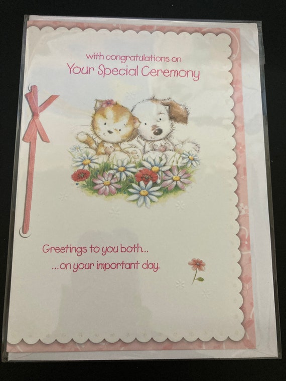 Congratulations on Your Special Ceremony Greetings Card - Etsy