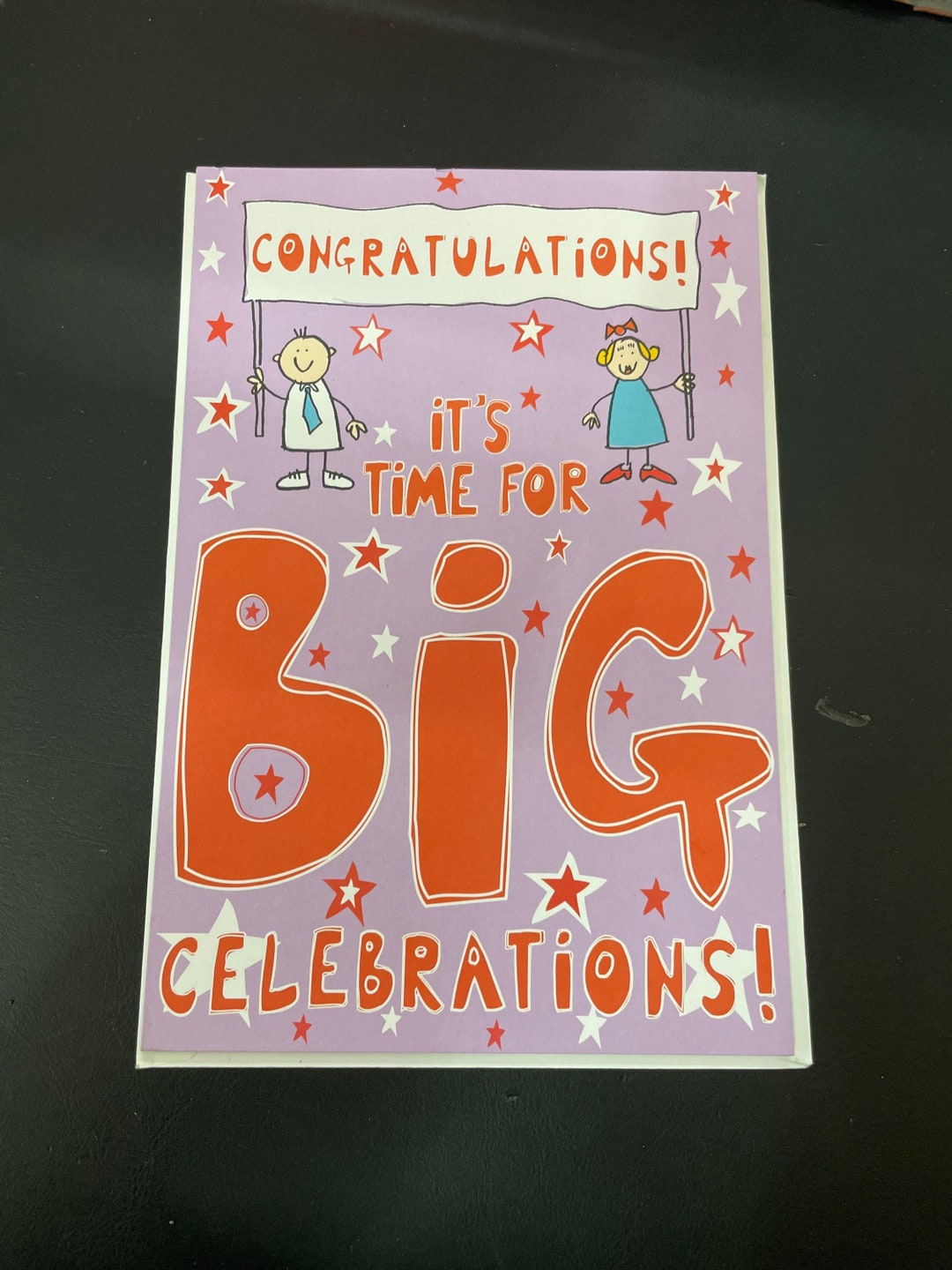 Congratulations Large Greetings Card - Etsy