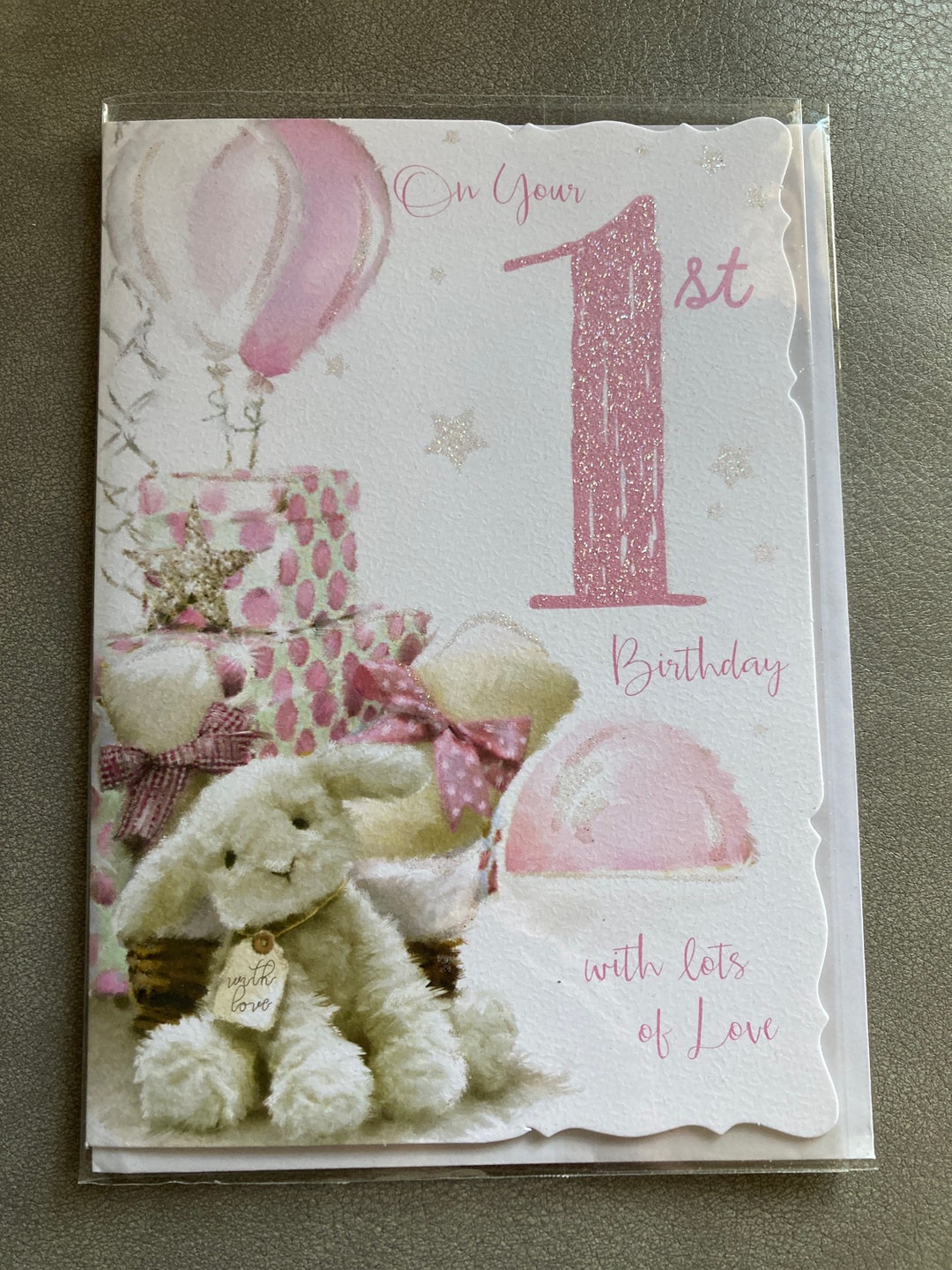 1st Birthday Greetings Card - Etsy