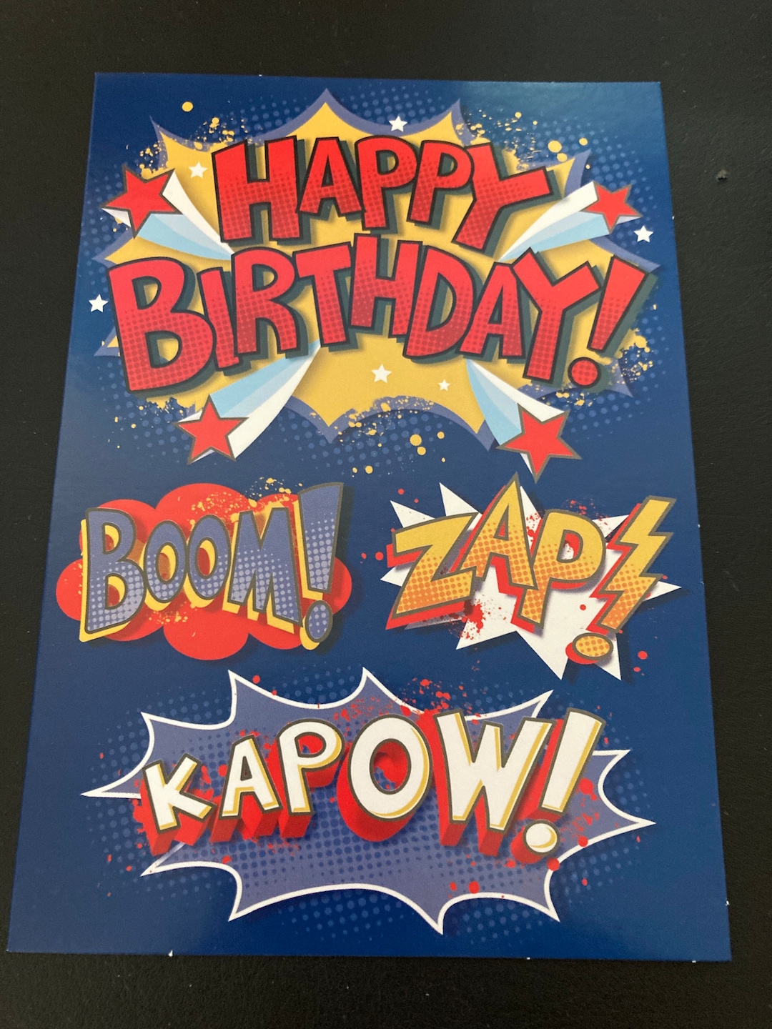 Superhero Happy Birthday Happy Birthday Greetings Card - Etsy