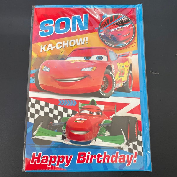 Cars Pixar Birthday Card - Etsy