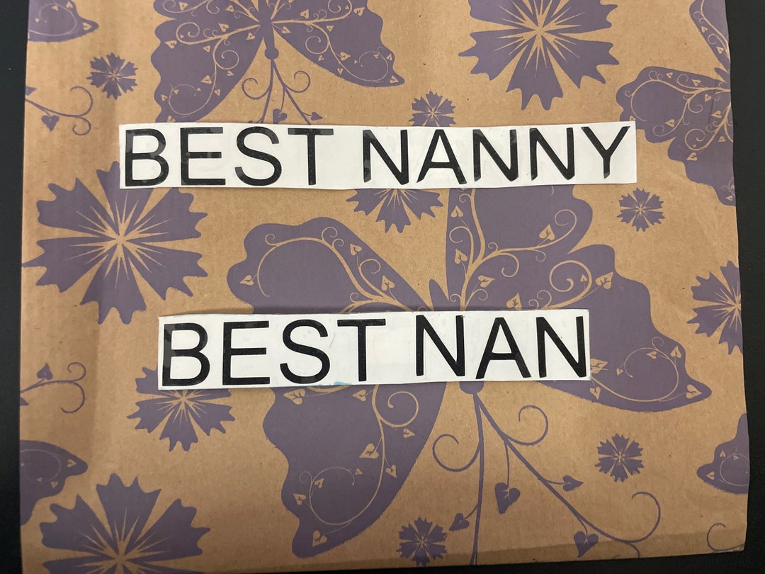 Best Nan/nanny Vinyl Decal Sticker - Etsy