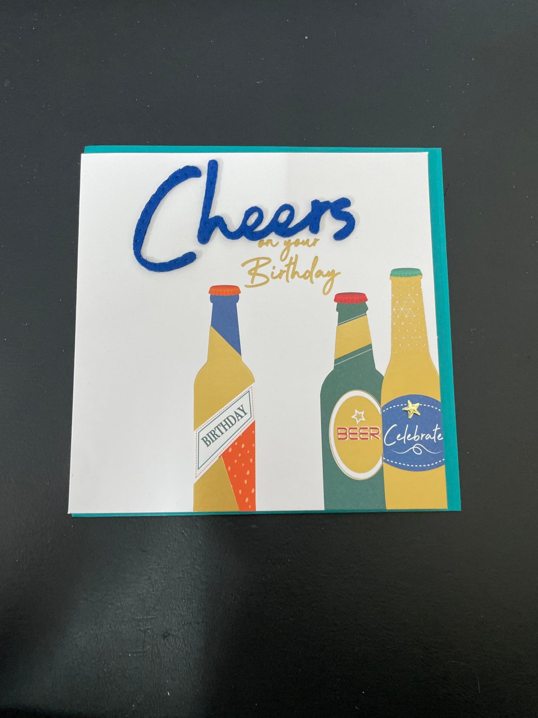3D Cheers Happy Birthday Greetings Card - Etsy