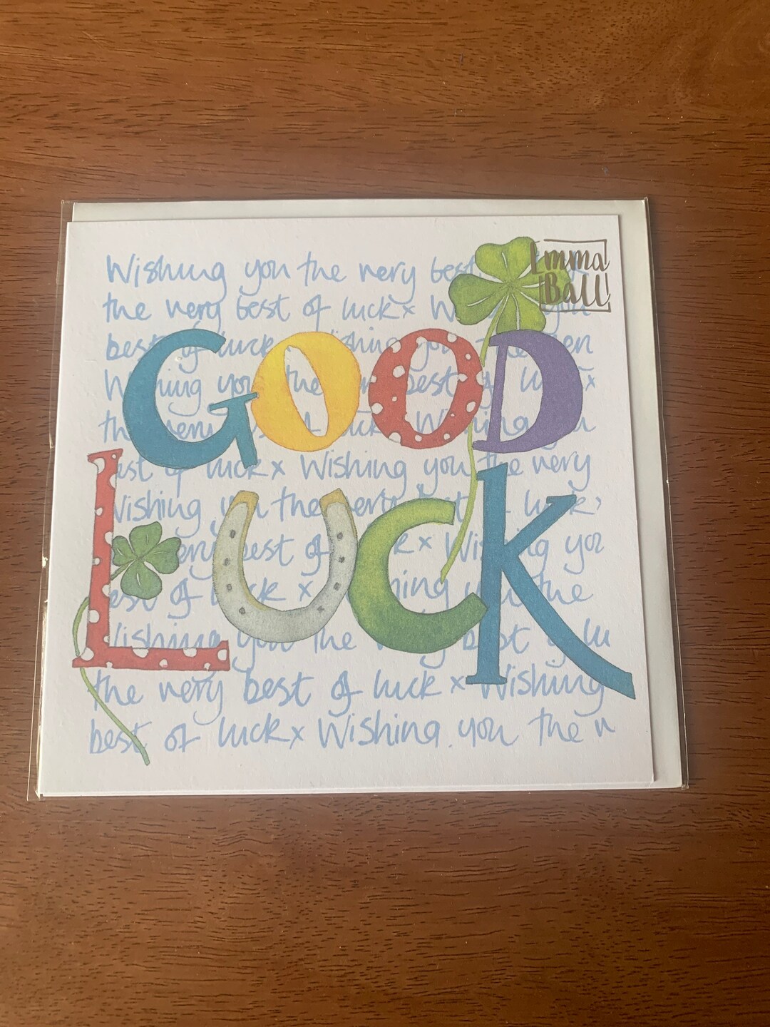 Good Luck Greetings Card - Etsy