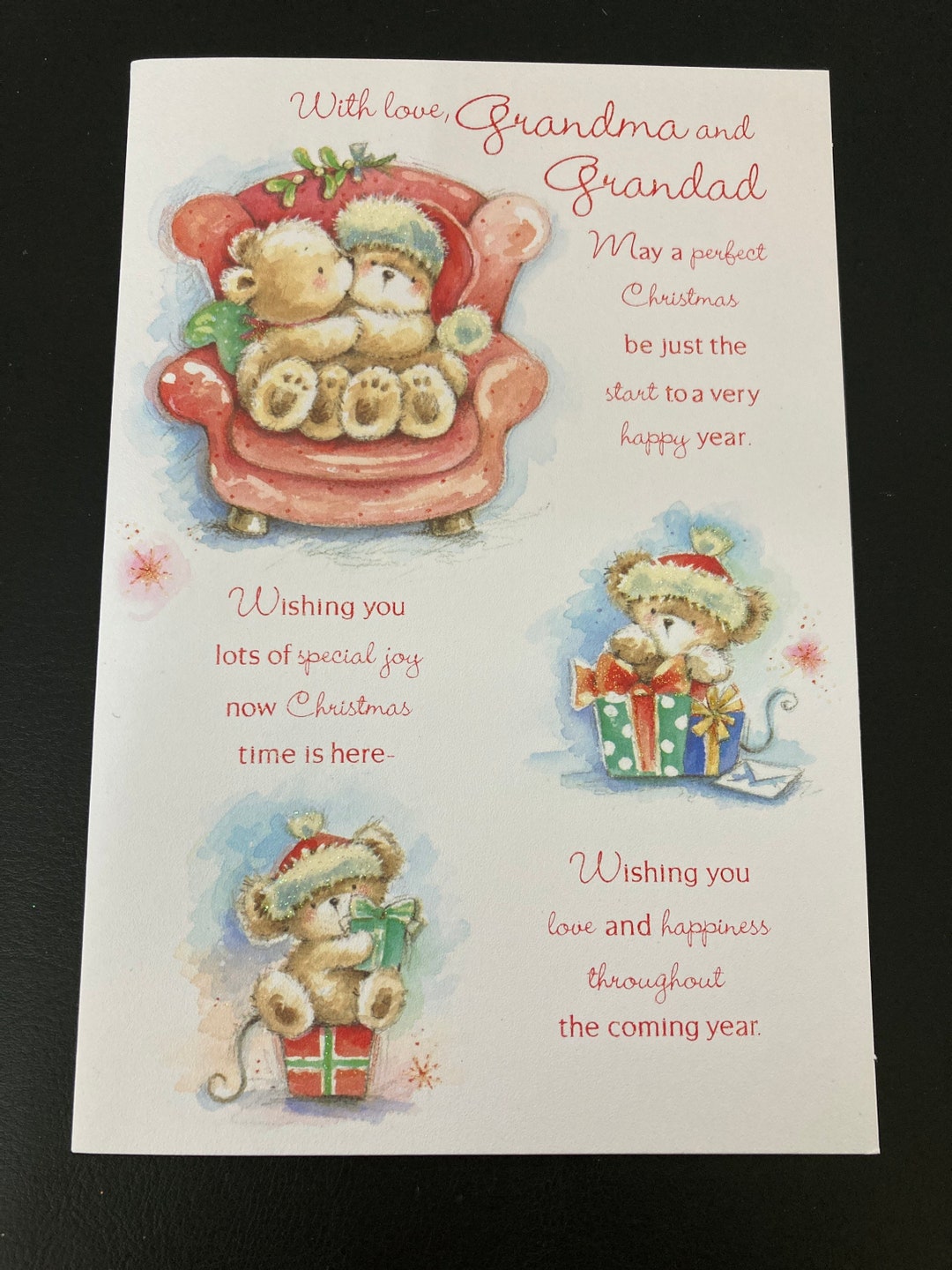 Grandma and Grandad Christmas Greetings Card - Etsy