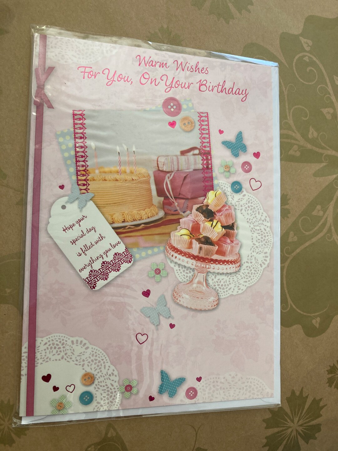 Happy Birthday Cake Birthday Greetings Card - Etsy
