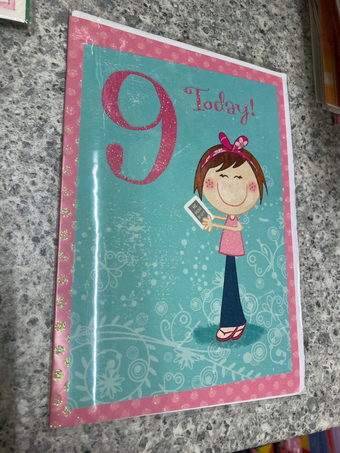 Happy 9th Birthday Greetings Card Kids Children Birthday - Etsy