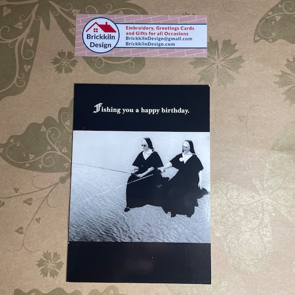 Nun Funny Birthday Card - Etsy