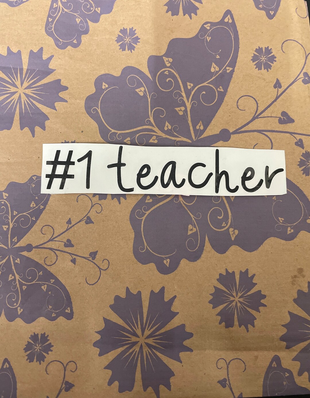 Number 1 Teacher Vinyl Decal Sticker - Etsy