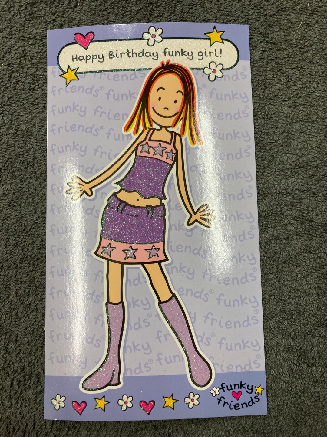 Birthday Funky Girl Happy Birthday Greetings Card - Etsy