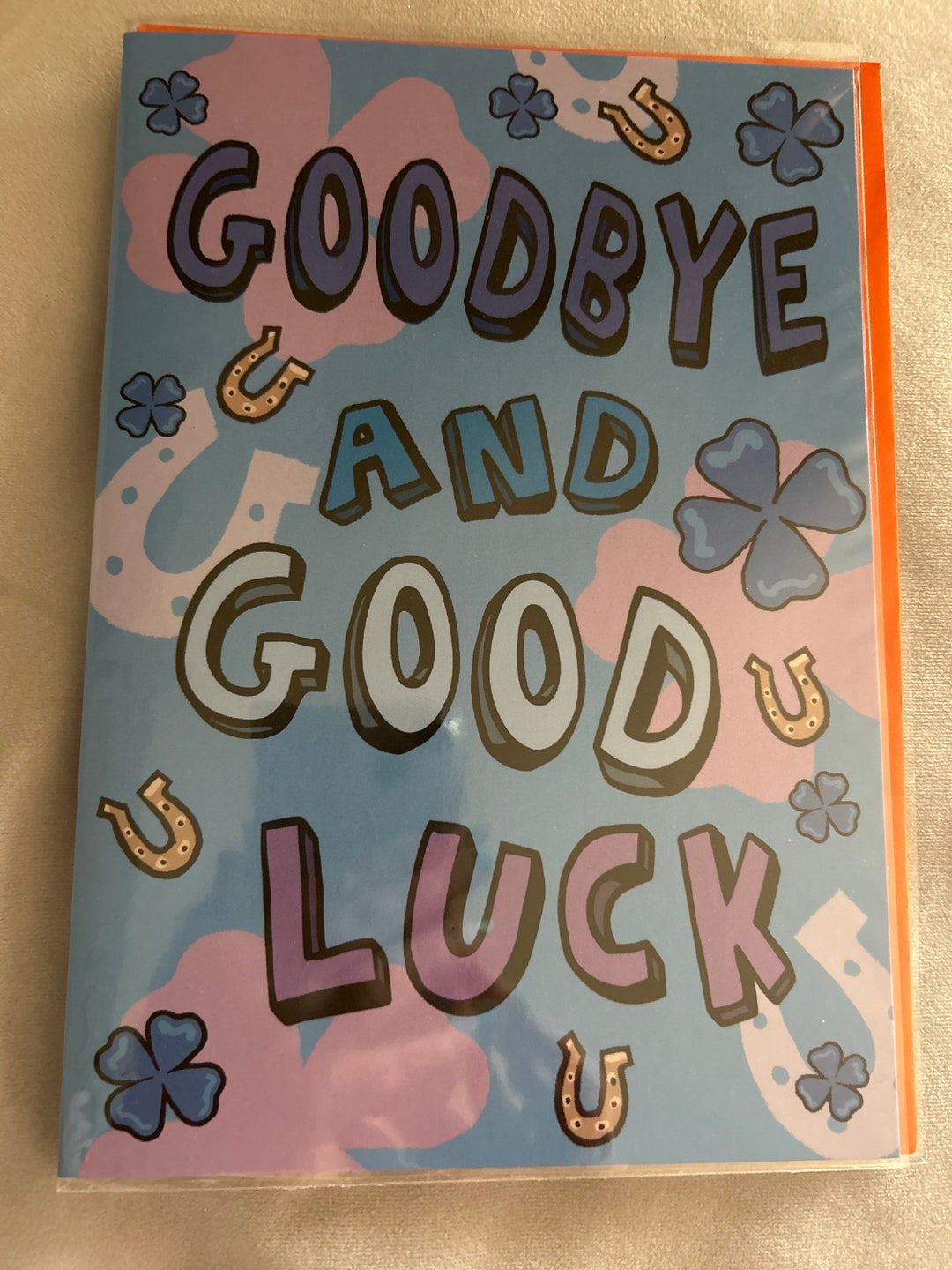 Goodbye and Good Luck Greetings Card - Etsy
