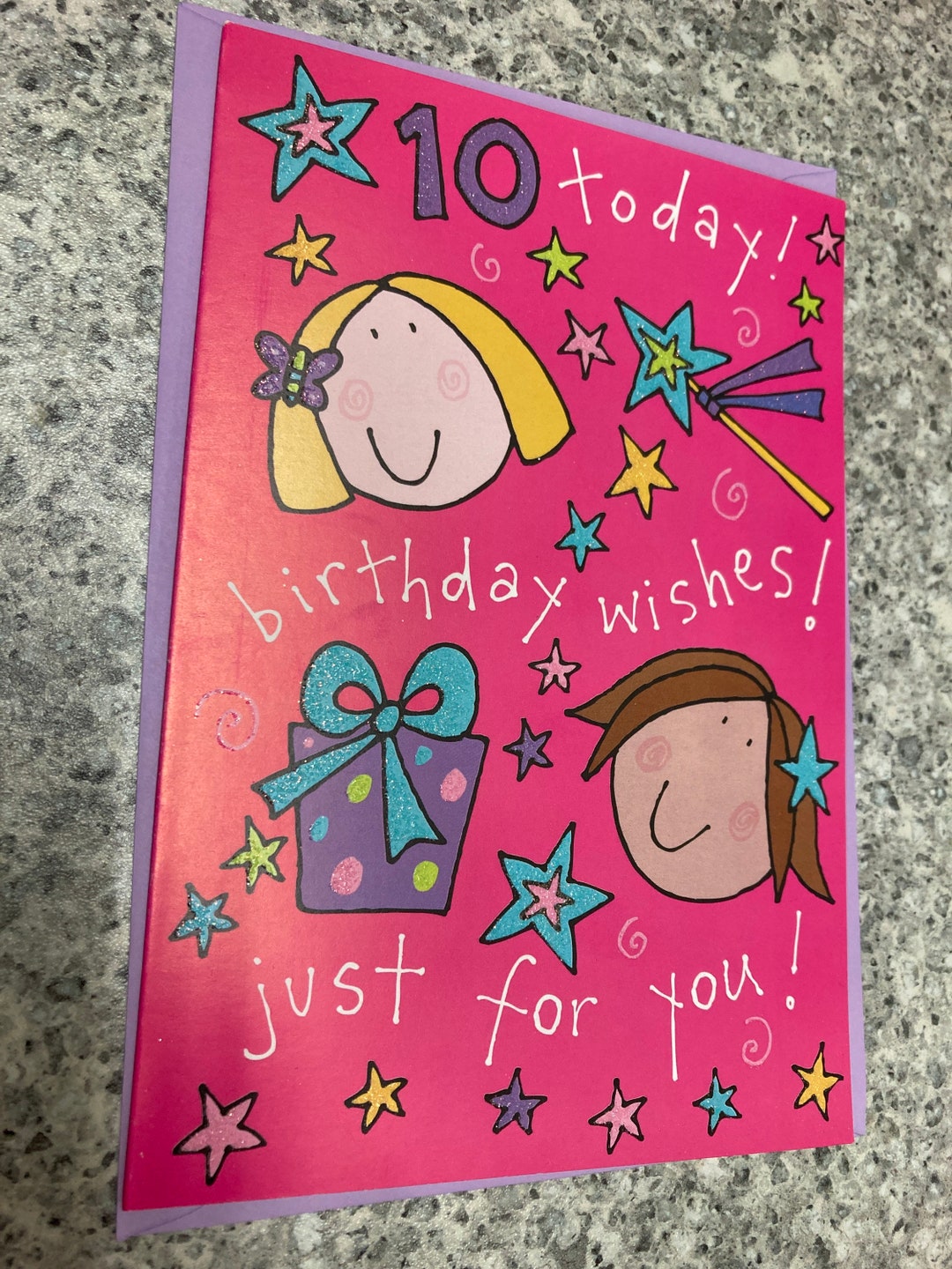 Happy 10th Birthday Greetings Card Kids Children Birthday - Etsy