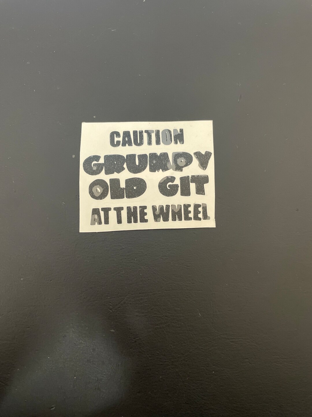 Caution Grumpy Old Git Funny Vinyl Decal Sticker - Etsy