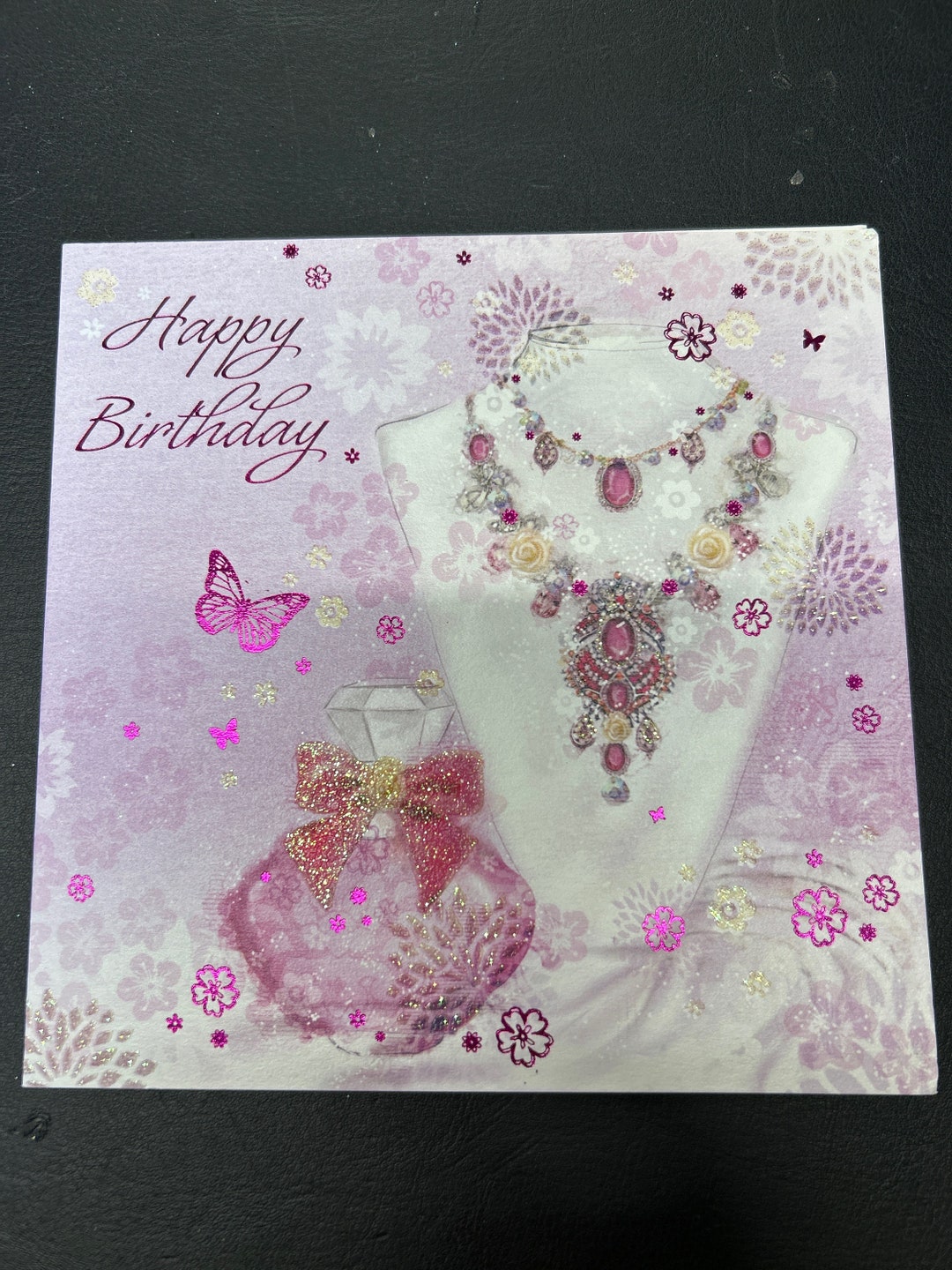 Happy Birthday Perfume Greetings Card - Etsy