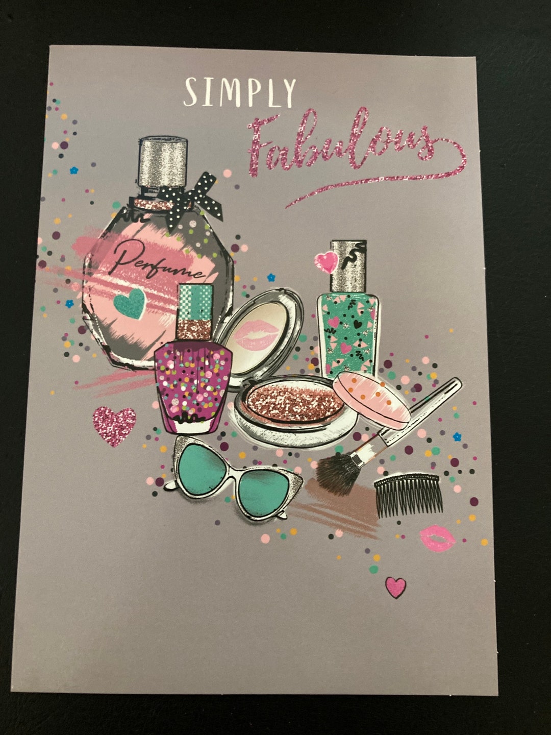Simply Fabulous Perfume Make up Happy Birthday Greetings Card - Etsy